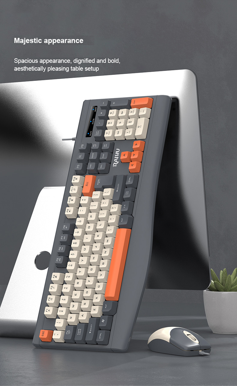 Zeus x Raiku R903 Keyboard and Mouse Set Full Size Office Keyboard Set ...