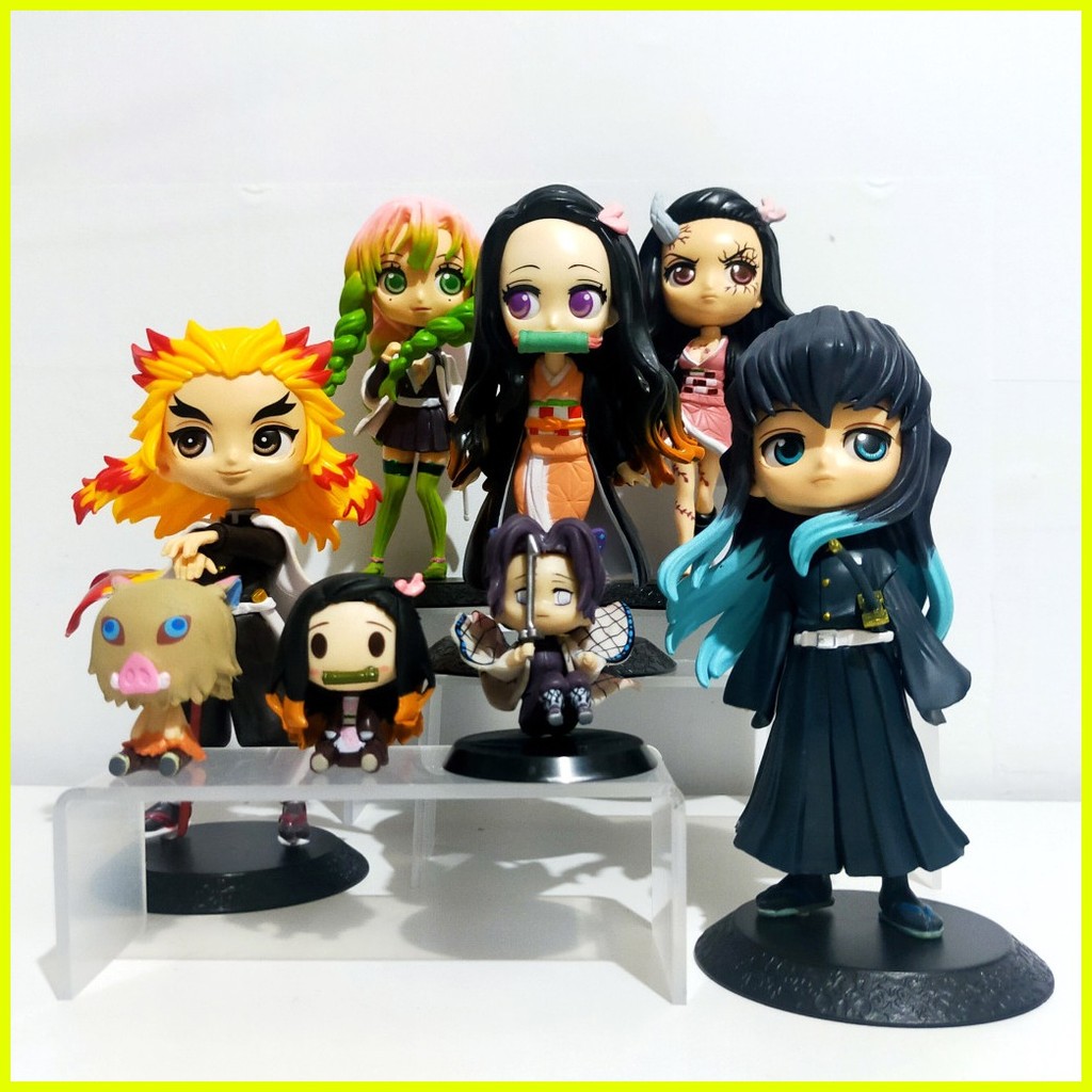 Demon Slayer Kimetsu No Yaiba Chibi Figures Anime Series Tanjiro ...
