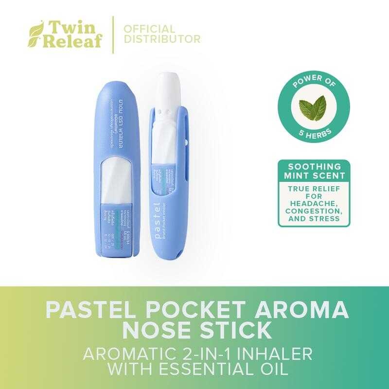 PASTEL Pocket Inhaler [Menthol Vapors, Relieves Nasal Congestion ...