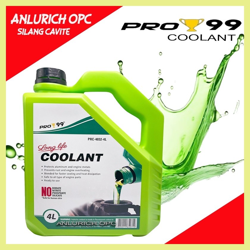 ♠ PRO99 LONG LIFE COOLANT GREEN 4 LITERS PRC-4032-4L | Shopee Philippines