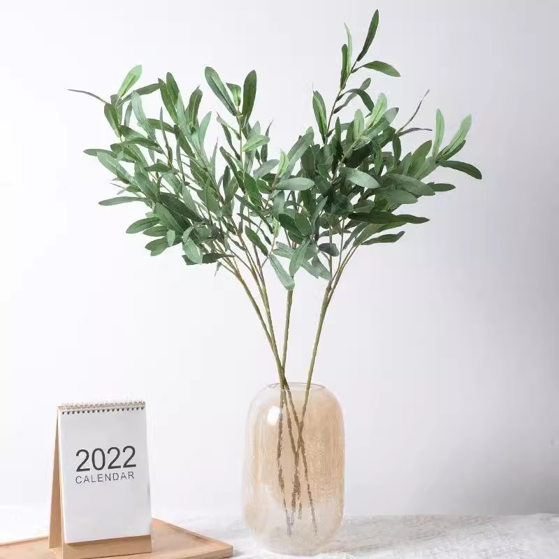 Ins Leaves Artificial Green Tree Branch Artificial Green Plant ...