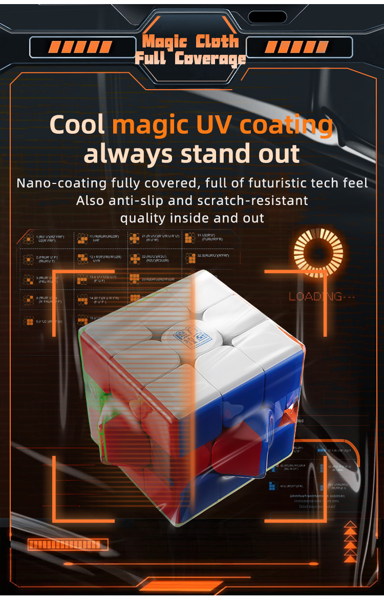 Moyu Meilong 2024 Magnetic 3M V2 3x3x3 Speed Cube, Professional Cube ...
