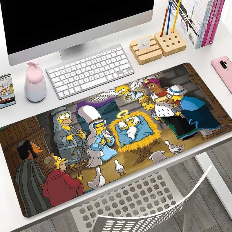 Ang S-Simpsons Manga Mouse Pad Gaming Locking Edge Big Computer Gamer ...