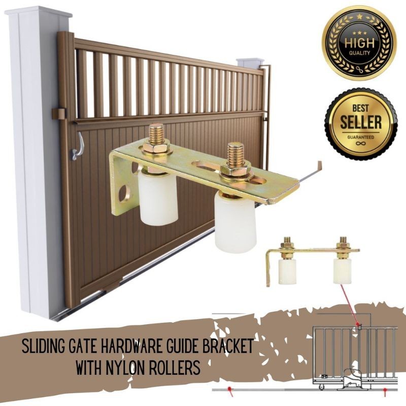 Sliding Gate Top Guide Nylon Rollers With L Bracket Upper Nylon Guide ...
