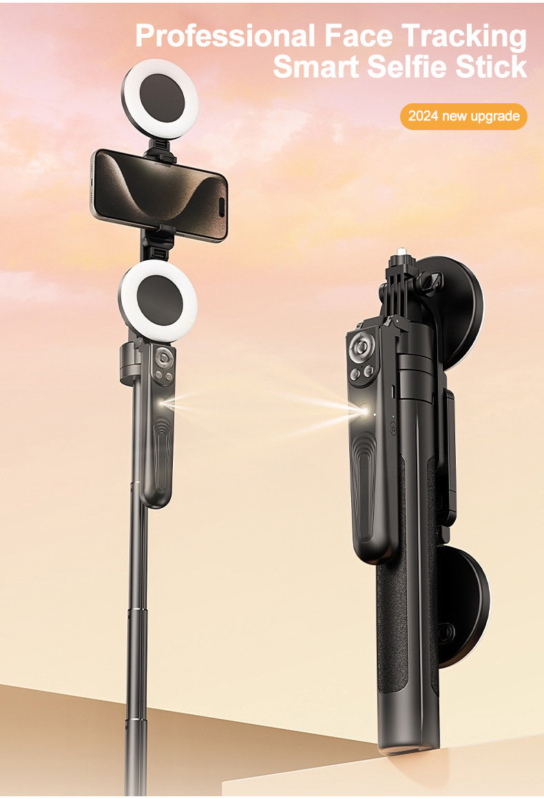 360° AI Tracking Smartphone Gimbal 180cm Phone Stabilizer Gimbal with ...