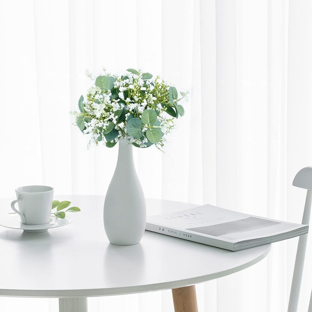 Breath Artificial Flowers Baby Breath Flowers Eucalyptus Stems Leaves ...