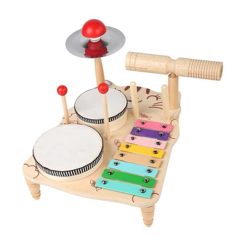 Instrument Toy Xylophone Educational Fine Motor Skill Baby Drum Set ...
