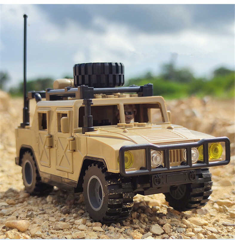 Hummered Vehicles Jeeped Building Bloc Army Assault Car Soldiers Ng US ...