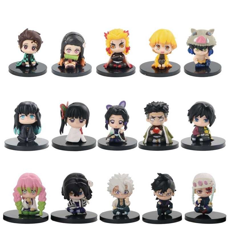 Д Demon Slayer 15 Pcs/Set 4.5Cm Mini Nezuko Figure Tanjirou Kisatsutai ...