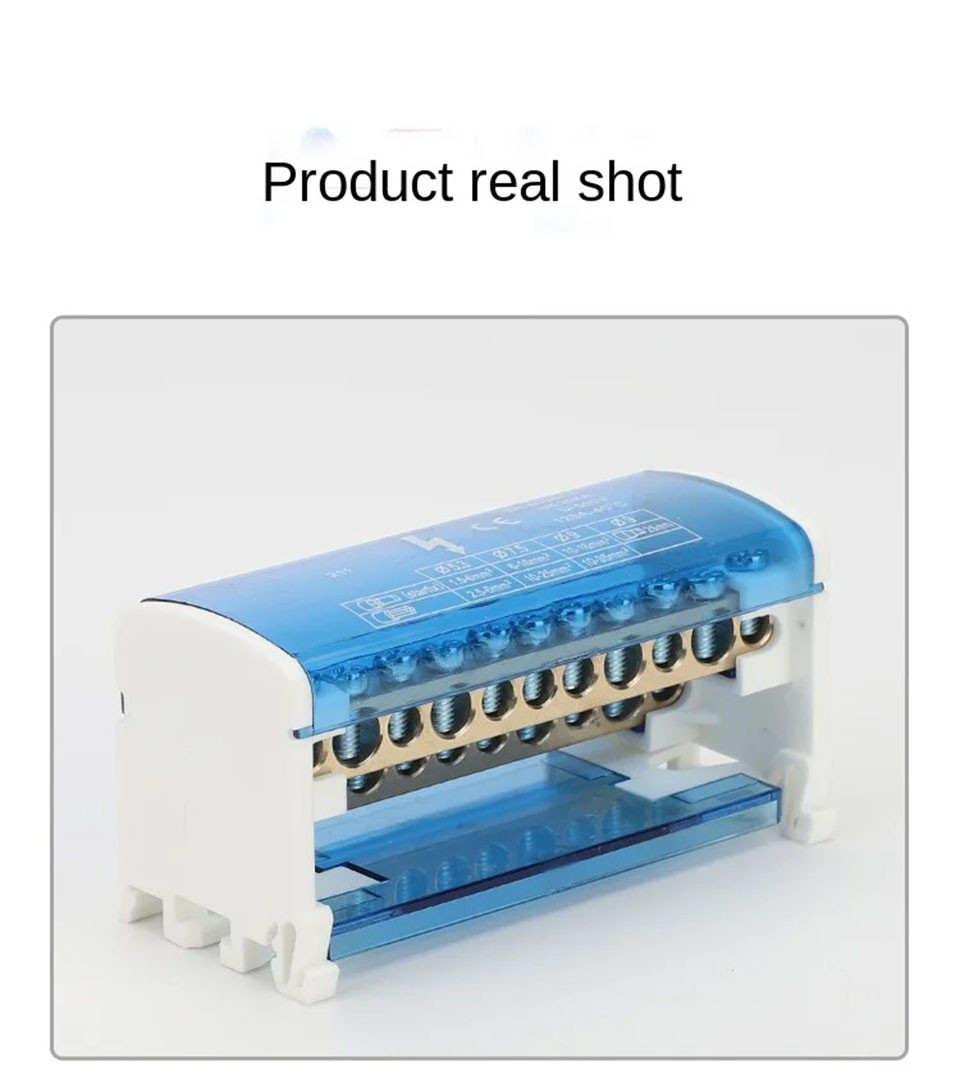 Din Rail Terminal Blocks Screw Modular Power Distribution box Block Box ...