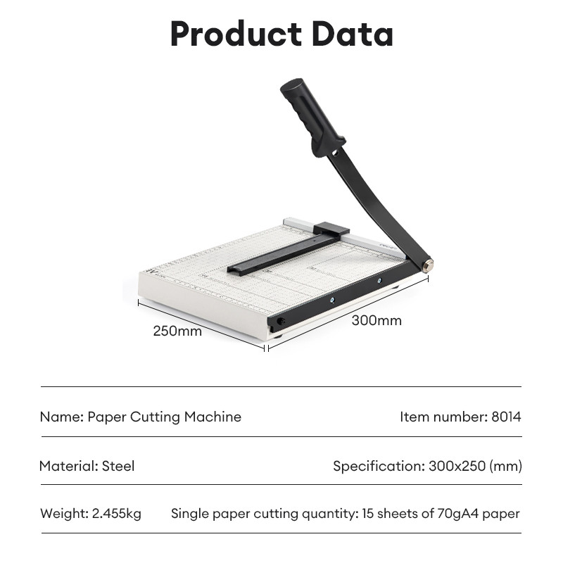 Deli Paper Cutter Scrapbook Trimmer Photo Trimmers Cutter 8014 Cutting ...