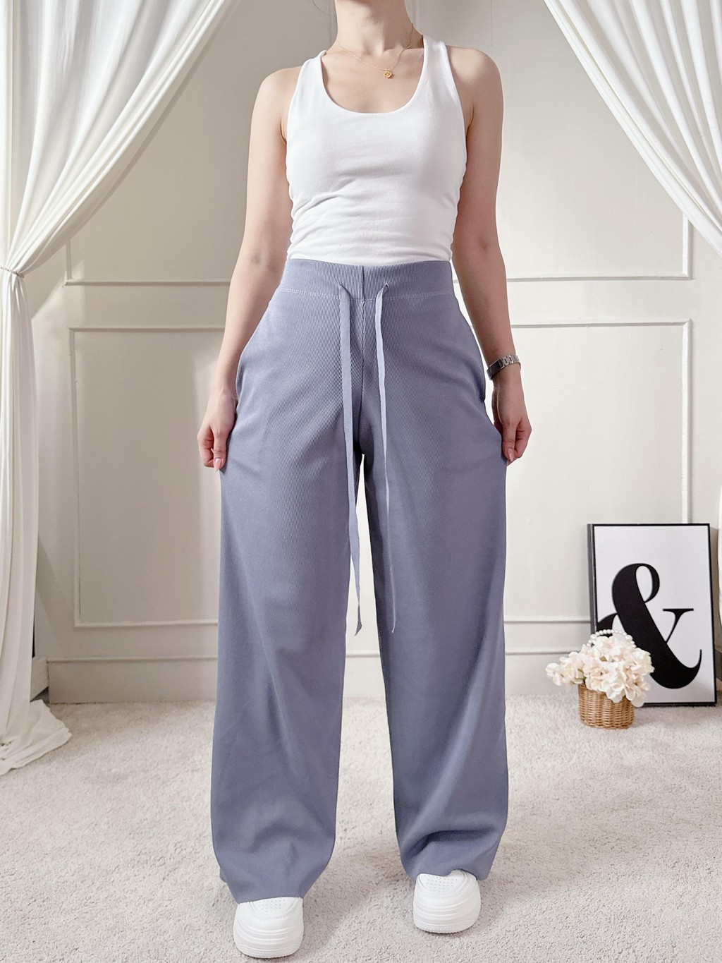 Trendy HALPER Pants with Side Pockets and High Waist Design | Shopee ...