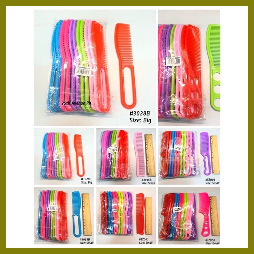 ♨ (12pcs) Plastic Wholesale Haircomb hair comb suklay | Shopee Philippines