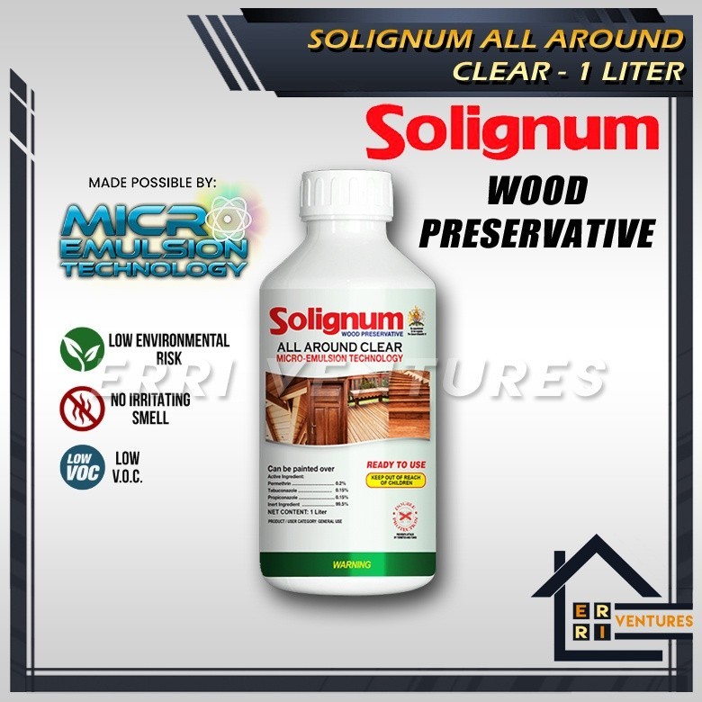 ۞ Solignum All around Clear - Wood Preservative (Anti Anay, Borers ...