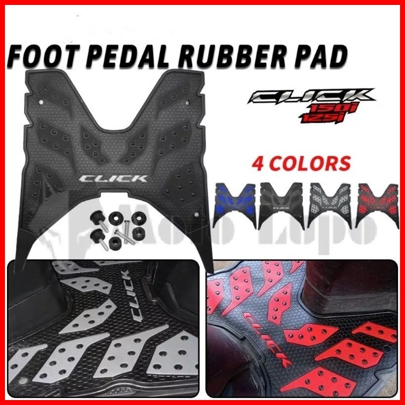 HONDA CLICK 125i /150i Footboard Rubber Matting With Bolts For CLICK V1 ...