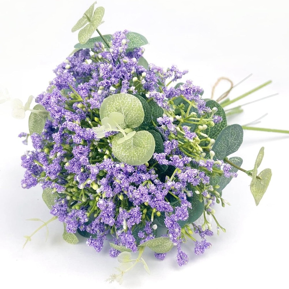Breath Artificial Flowers Baby Breath Flowers Eucalyptus Stems Leaves ...