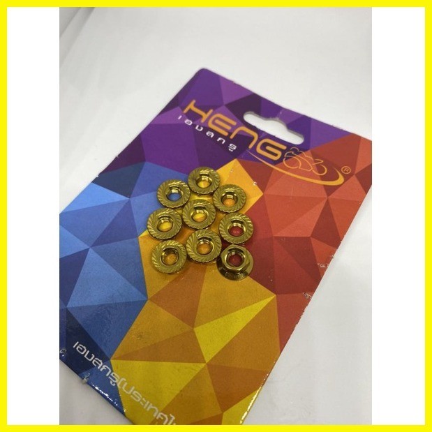 ♠ HENG 6mm/10mm Bolt Nut Gold (1 PIECE) | Shopee Philippines