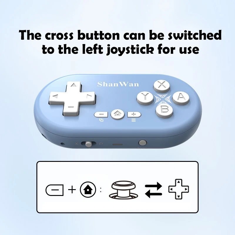 Shanwan Micro Wireless Bluetooth Controller Pocket-sized Mini Gamepad ...