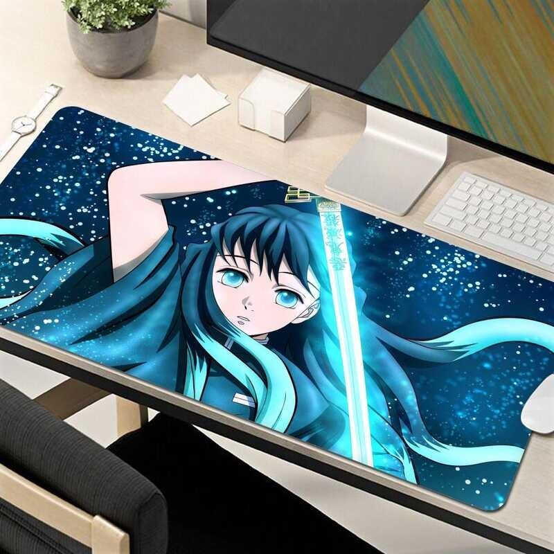 Muichiro Tokito Demon Slayer Mousepad Anti-Slip Thicked Mouse Oversized ...