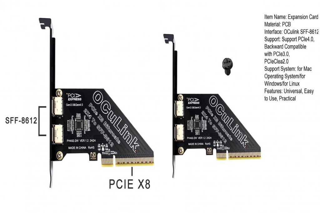 Pcie 3.0 Expansion Card Pcie Splitter Card High-speed Pcie 4.0 X 8 to ...