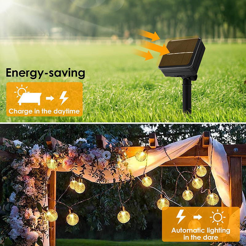 50LED/100LED Solar Fairy String Light LED String Light Gypsophila ...