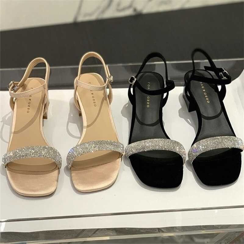 ick Heel. Women's Shoes With Fairy Style And Versatile Mid Heeled High ...