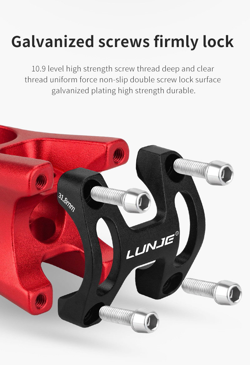 CNC MTB Power 31.8*50mm Mountain Bike off-road XC Riser Aluminum Alloy ...