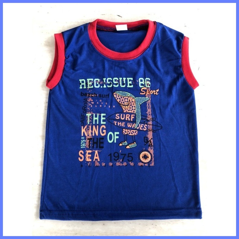 Any 2 Kids Muscle shirt assorted color and random design | Shopee ...