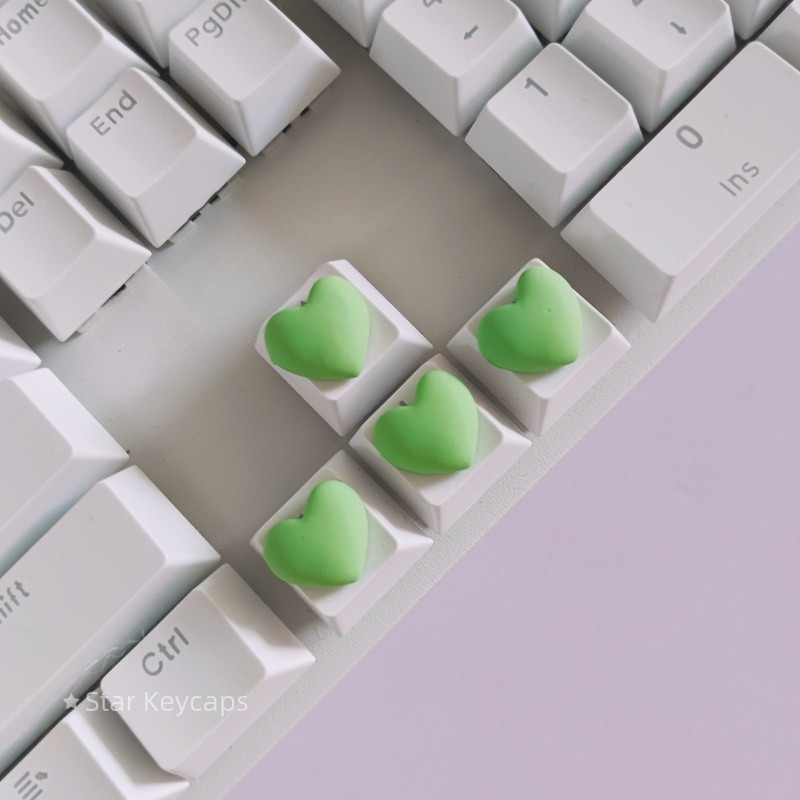 4 Pcs/set Love Heart Directional Keycaps Personalized Mechanical ...