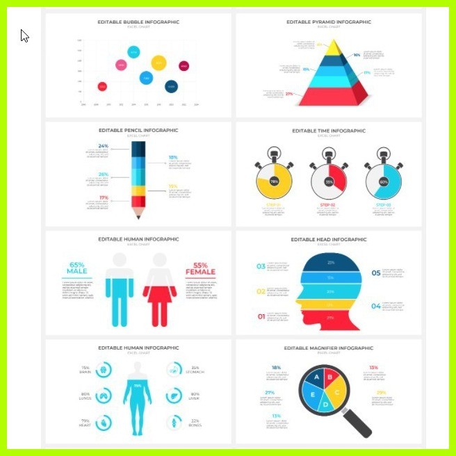 ↑ Fully Animated Excel Data Charts PowerPoint Presentation Templates ...