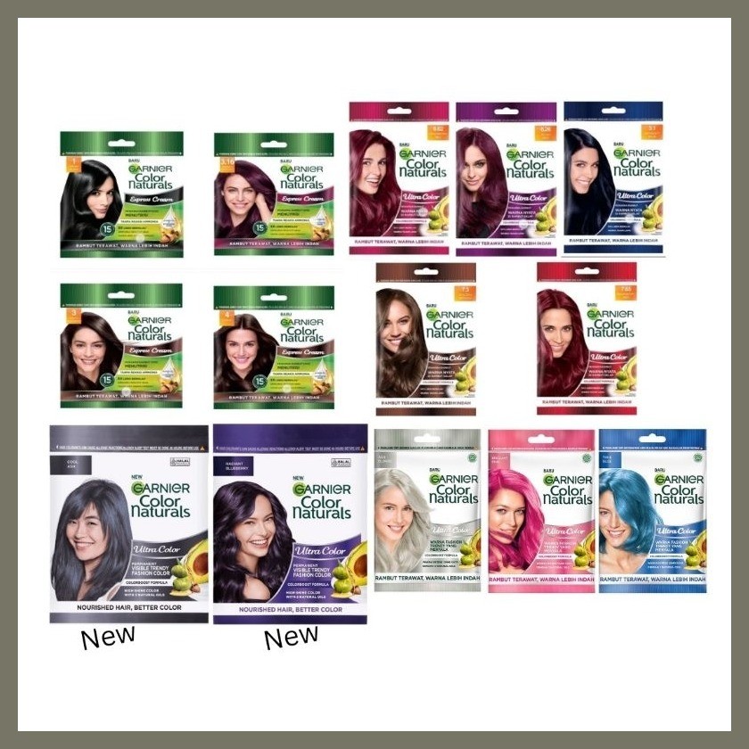 Garnier Hair Color Natural Ultra Color Sachet (New) 30g | Shopee ...