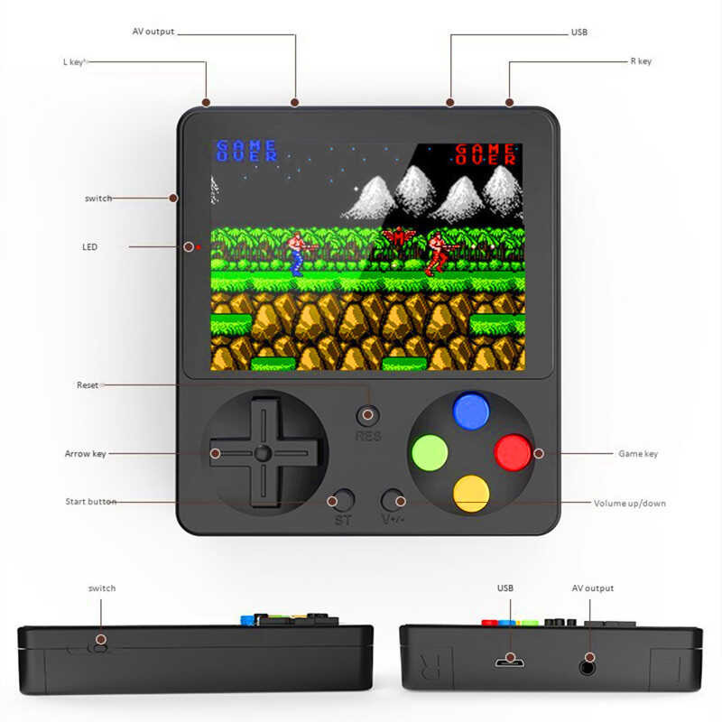 Handheld Portable Mini Game Console Na May 333 Lumang Klasikong Laro AV ...
