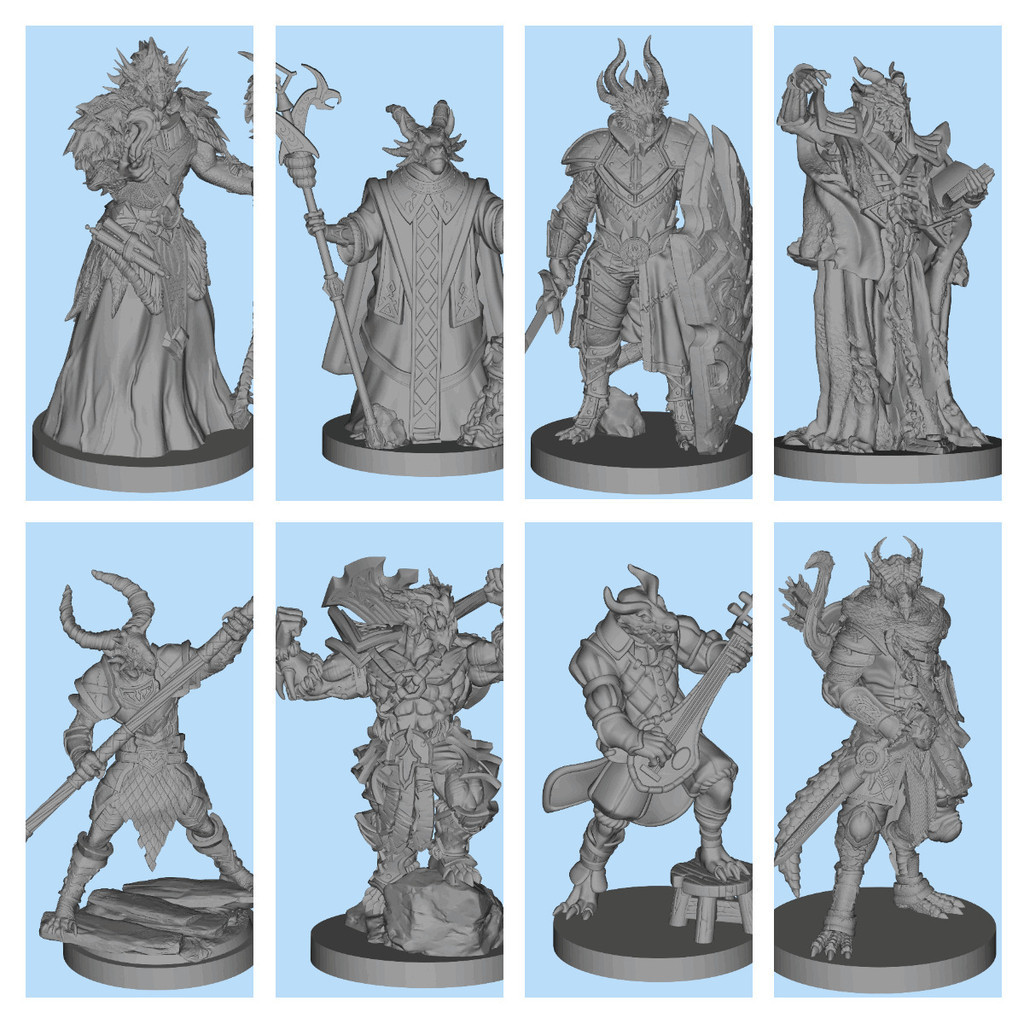 [DND] Model Dragon-Descendant Male Eight Professional Combination ...