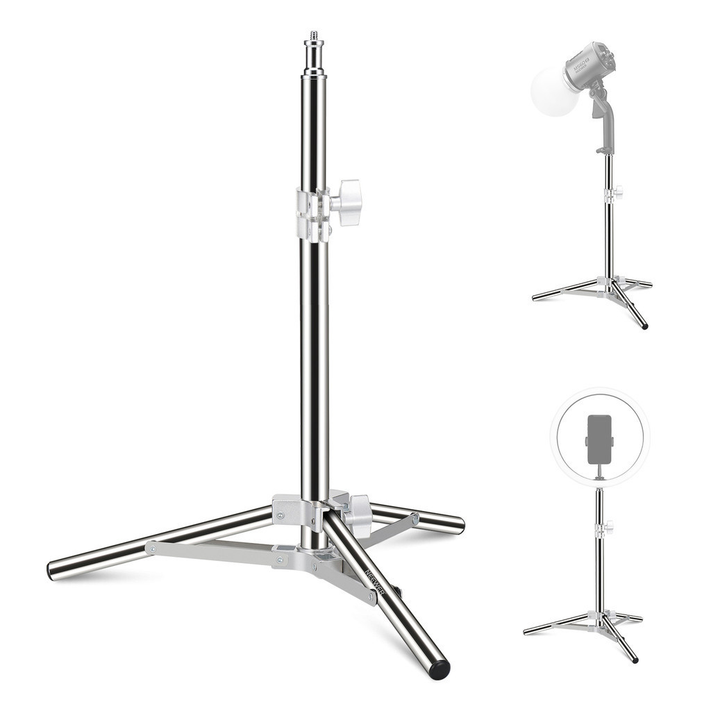 NEEWER Photography Light Stand, Upgraded All Metal Adjustable Stainless ...