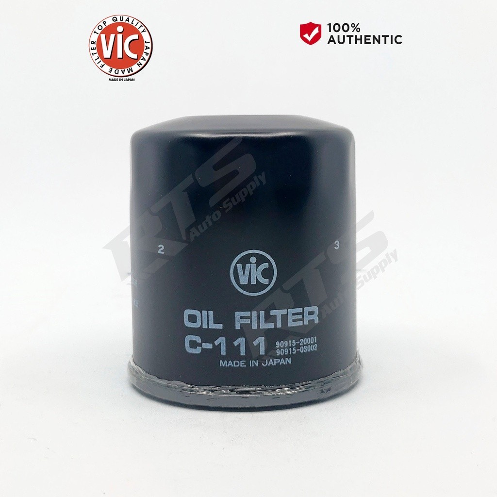 VIC Oil Filter C111 for Toyota Fortuner Innova Hilux Revo Hiace Rav4 Grandia Camry (C-111) 1Pc ...