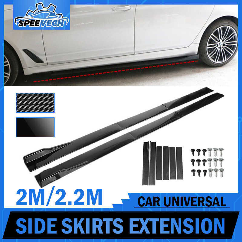 Universal Car Side Skirt, Sloping Panel Extension, Bumper Flap ...