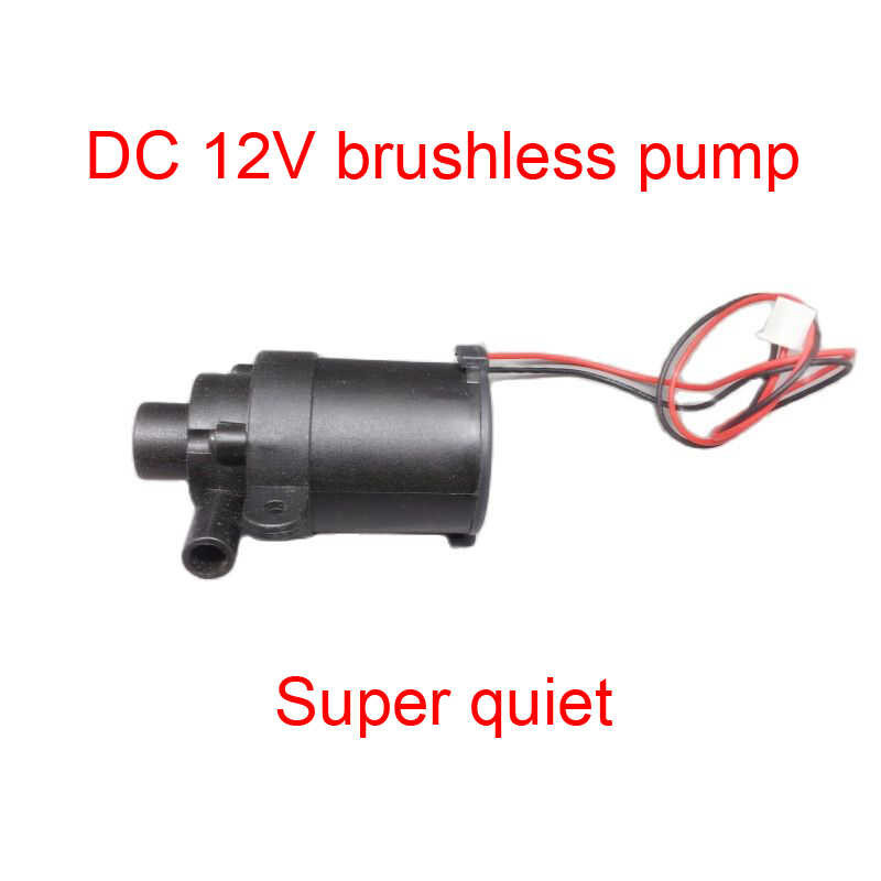 Mini DC 12V Brushless Pump Super Quiet Solar Cooling Water Circulation ...
