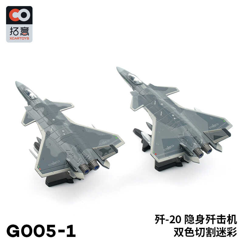 Xintuoyi Alloy 1/200 J-20 Stealth Fighter Miniature Model Artificial ...