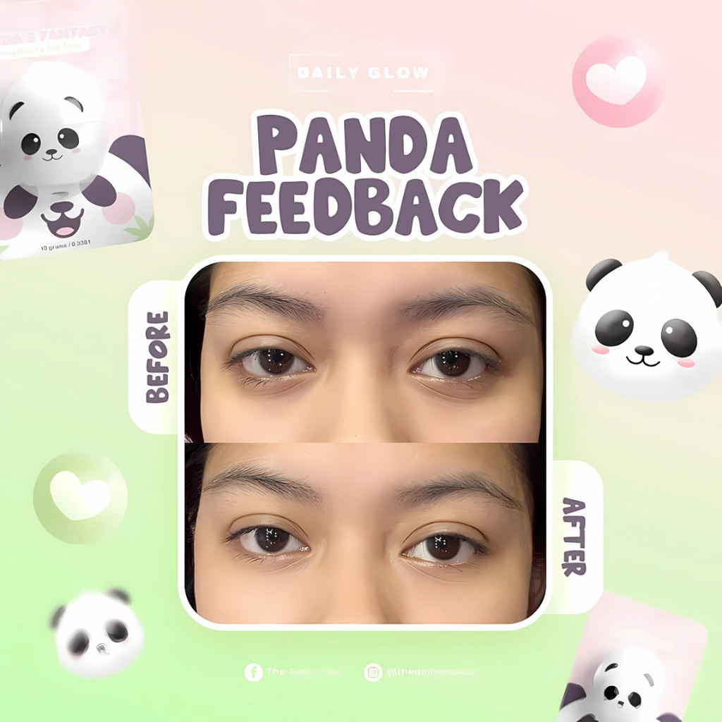 THE DAILY GLOW Panda's Fantasy Brightening Eye Balm With Bakuchiol 10g ...