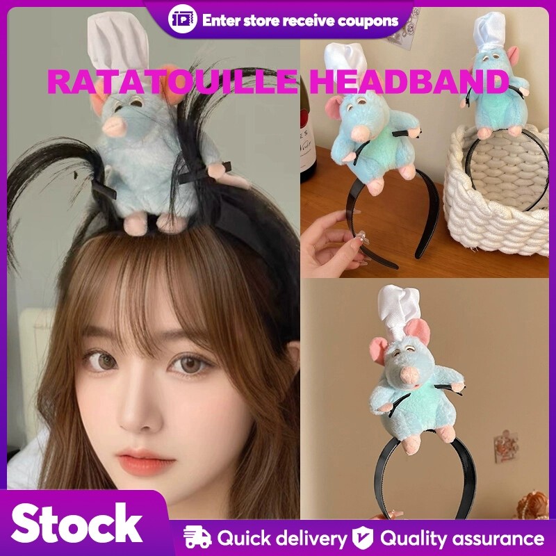 Ratatouille headband Cute Plush Mouse Hair accessories Girls Cooking ...