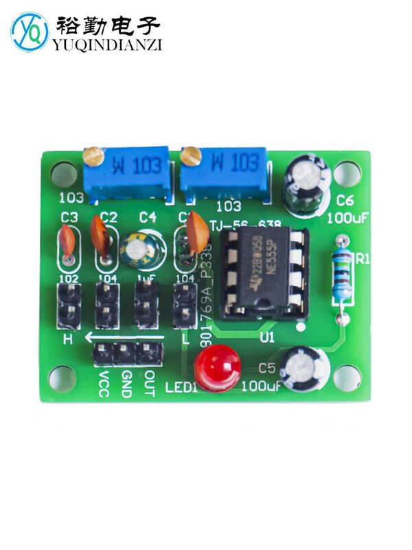 NE555 pulse adjustable generator kit square wave rectangular wave ...
