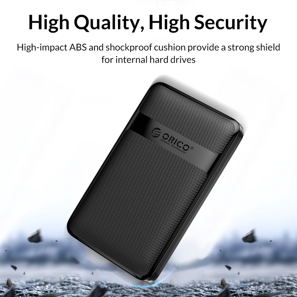 ORICO HDD Case 2.5 inch SATA to USB3.0 Type-C HDD Enclosure 6Gbps Max ...
