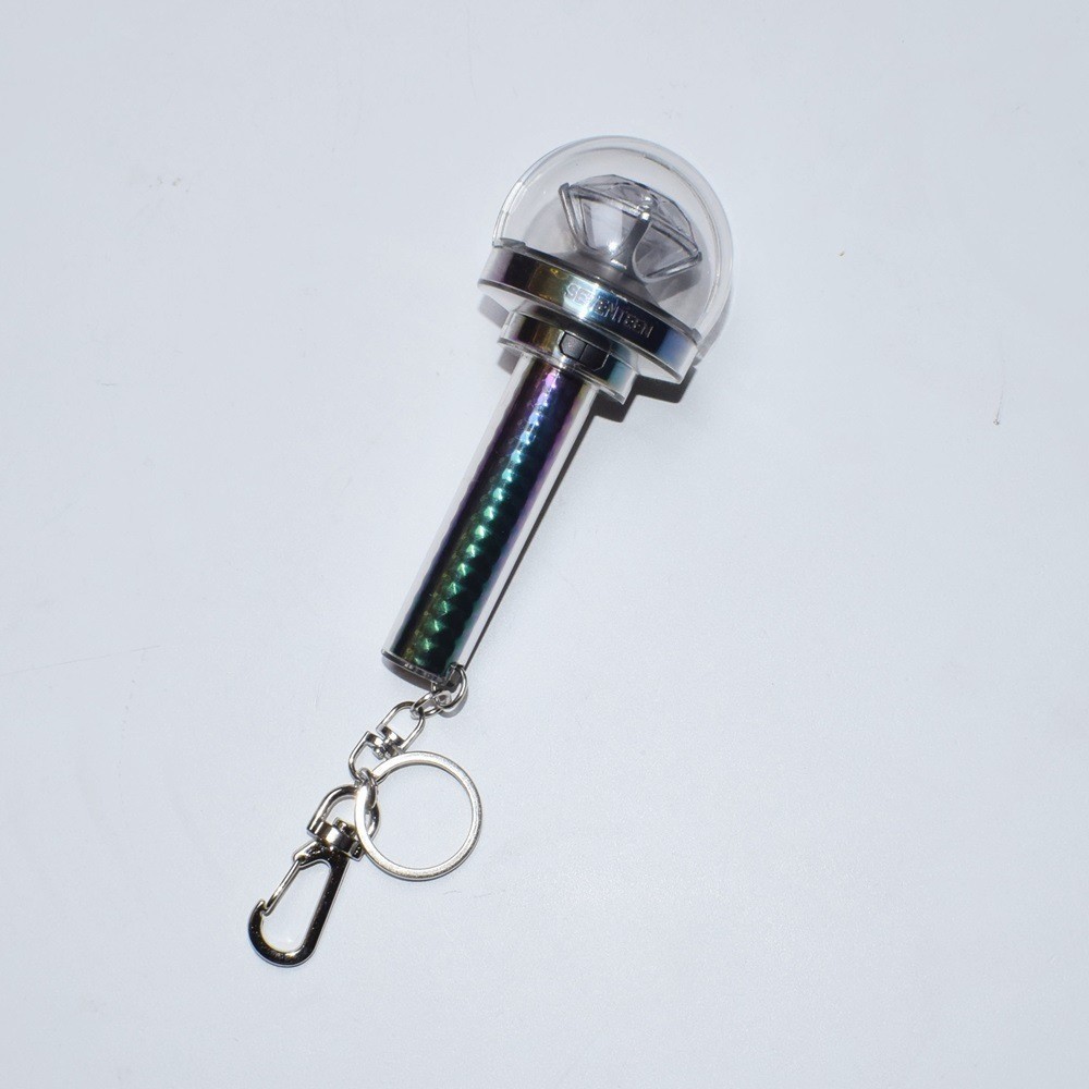 Kpop Idol Seventeen Mini Lightstick Key Ring Glow Stick Keychains for ...