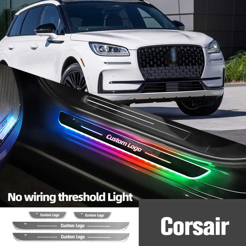 Corsair For Lincoln 2019-2023 2020 2021 2022 Car Door Sill Light ...