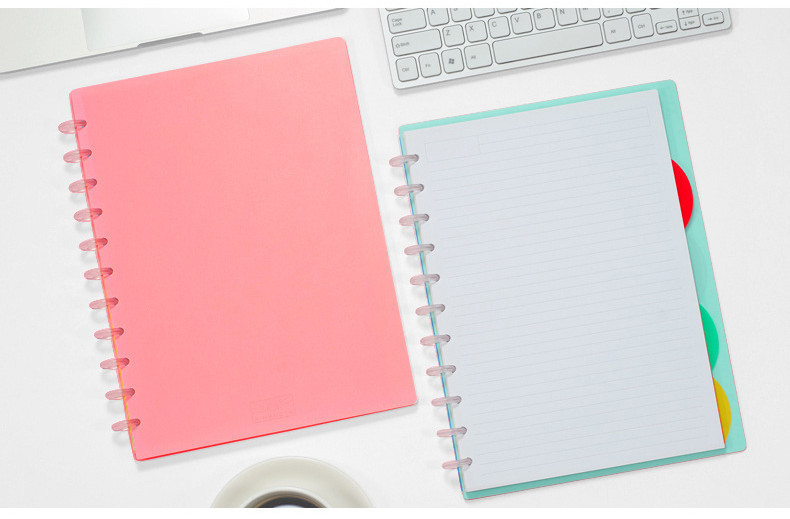 A4 Candy Color Covers Index Sets for DIY Notebooks Planner 2pcs(front ...