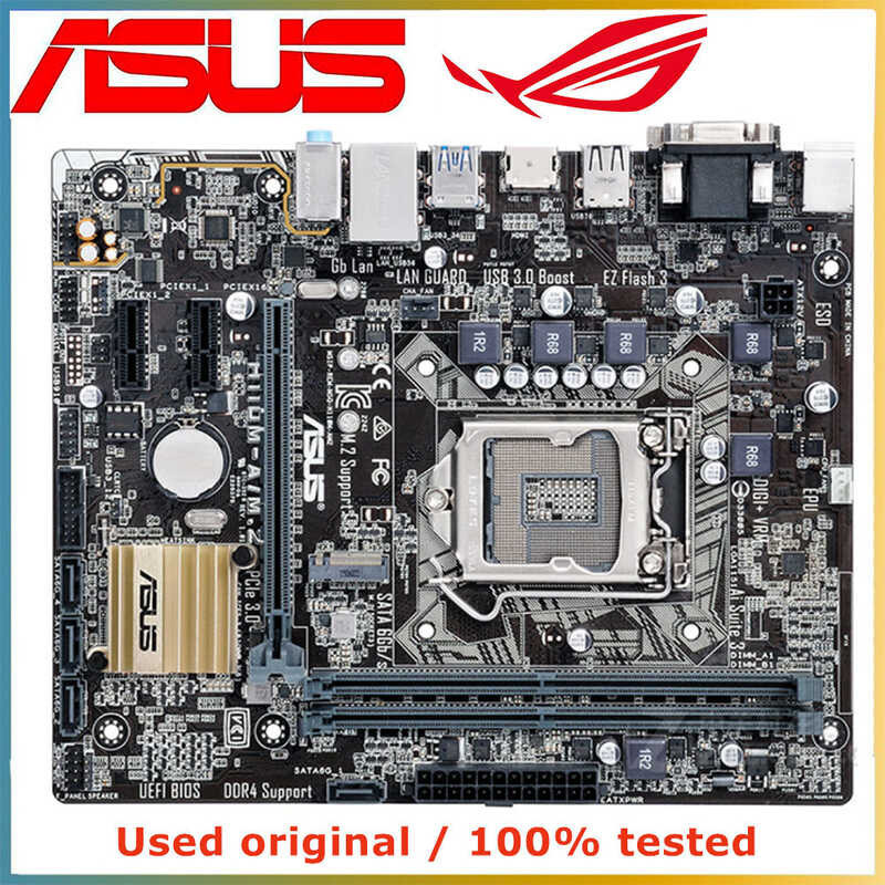 ASUS H110M-A/M.2 Computer Motherboard LGA 1151 DDR4 32G Para sa Intel H110 Desktop Mainboard ...