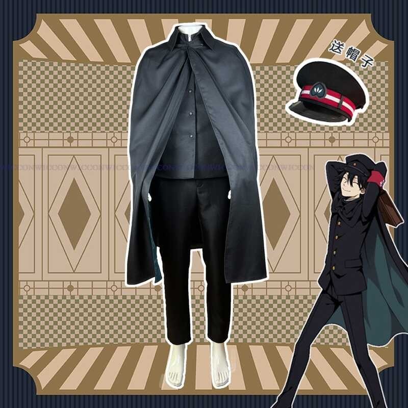 Ranpo Cosplay Bungo Costume Detective Uniform Outfits Hat Black Suit ...
