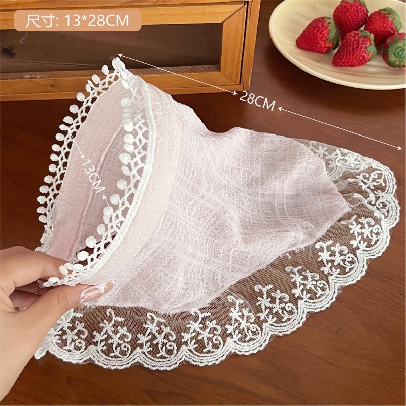 Sweet Girls Lace Headband Turban Head Kerchief Triangle Scarf Hair ...