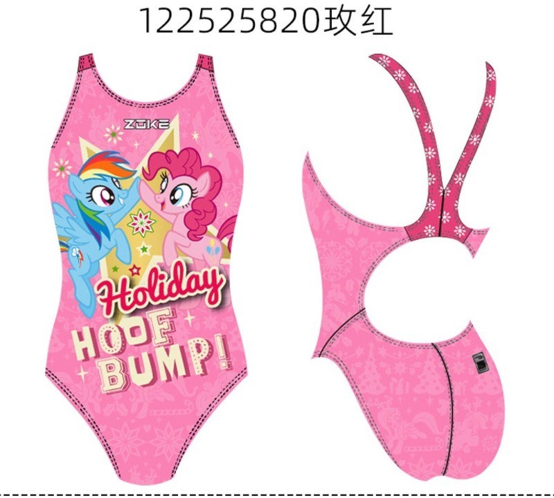 Zoke Girl Swimwear Kids Racing Competitive Swimsuit Girls Training ...