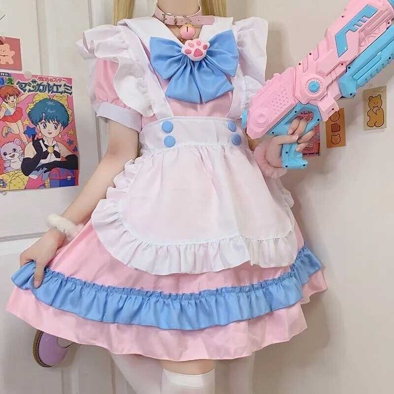 Kawaii Plus Size Cosplay Costumes School Girl Maid Outfits Victorian ...